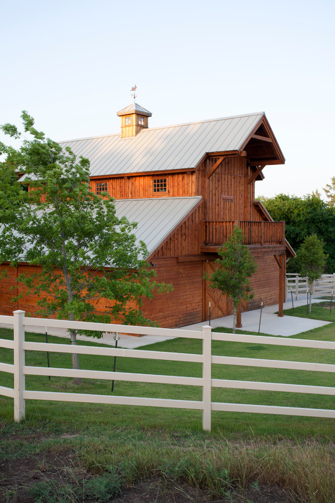 Raised Center Barn in Texas - Traditional - Shed - Other - by Sand ...