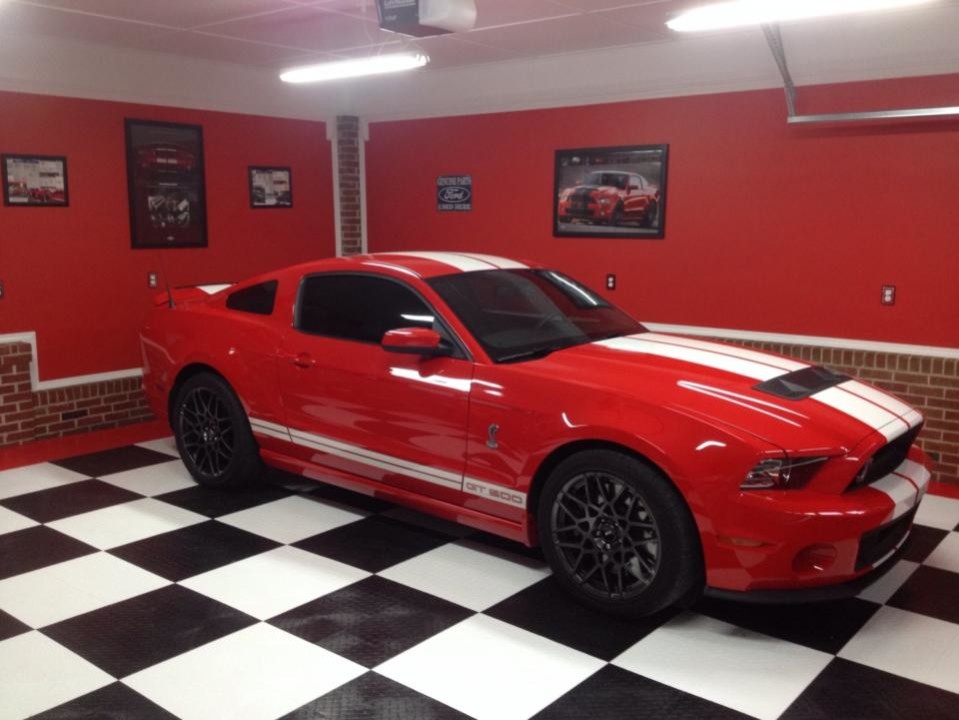 RED HOT Garage -with RaceDeck® Garage Flooring - Garage - Salt Lake ...