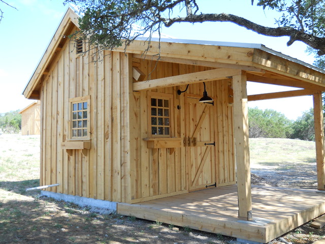 Rustic Shed - Rustic - Garden Shed and Building - Austin | Houzz UK
