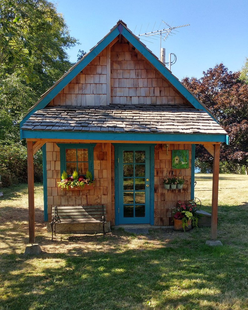 Rustic Woodshed - Rustic - Shed - Seattle - by Treefrog Design | Houzz
