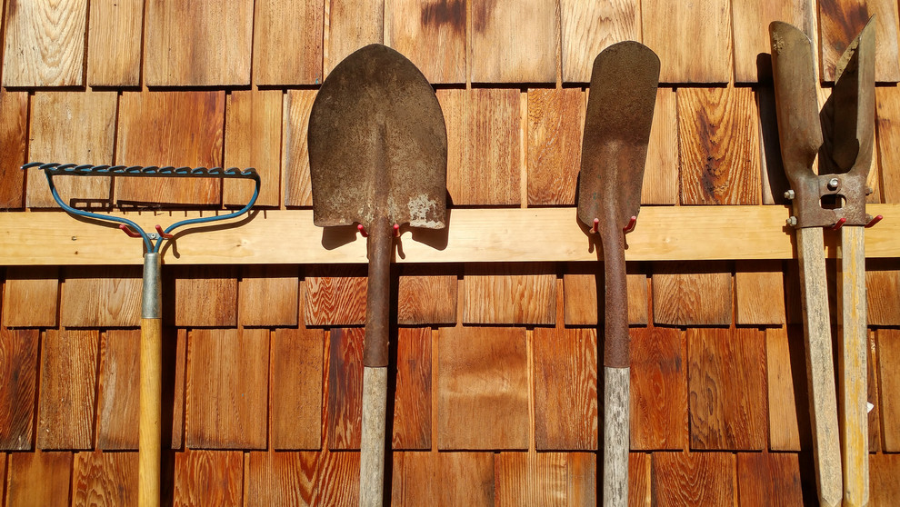 Rustic Woodshed - Rustic - Shed - Seattle - by Treefrog Design | Houzz