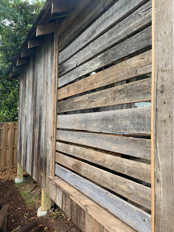 Slatted Wall - Rustic - Shed - Atlanta - by Atlanta Barnwood LLC | Houzz