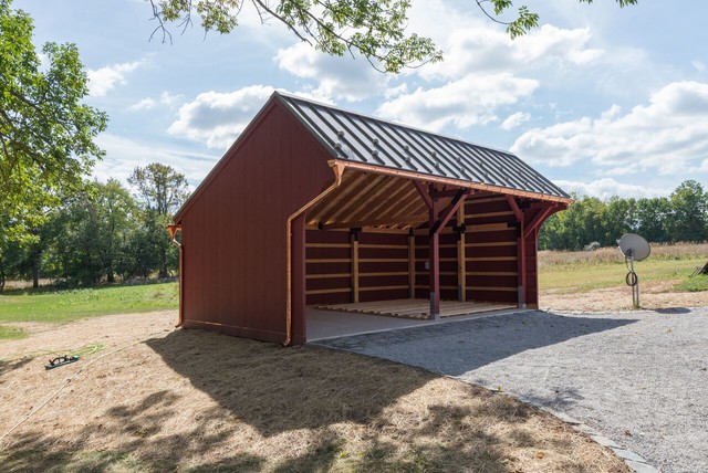 Stone Creek Farm Wood Shed - Country - Garden Shed and Building - New ...