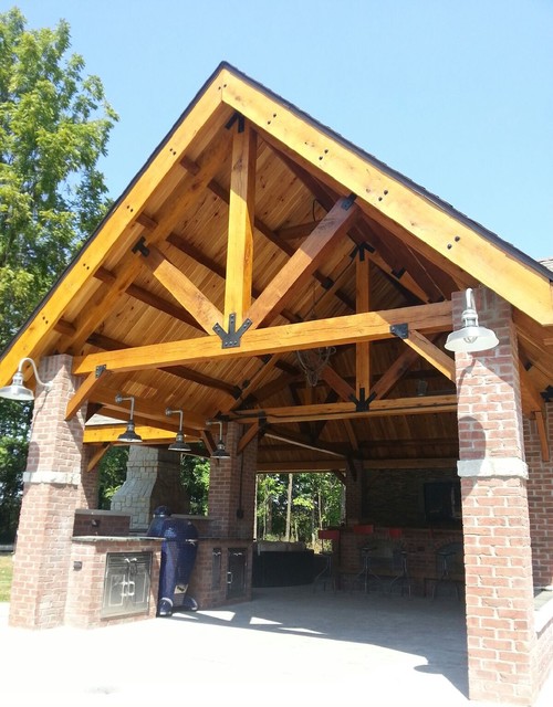 Timber Framing - Montagne - Abri - Indianapolis - par Above and Beyond ...
