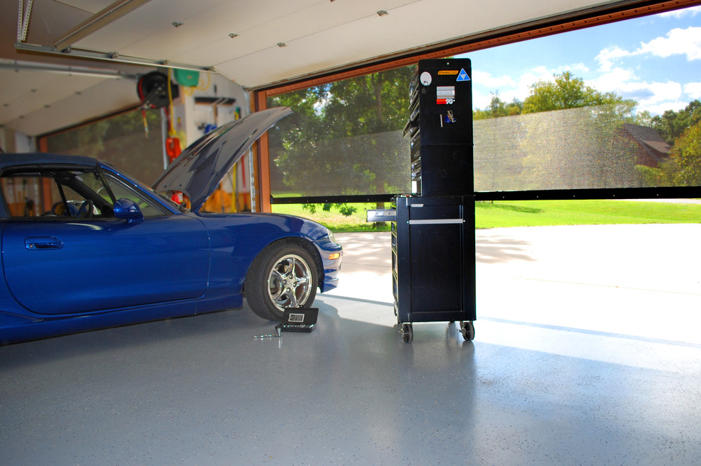 Titan Screen Garage Door Screen - Contemporary - Garage - Miami - by ...