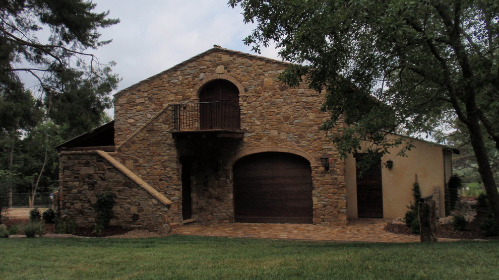 Tuscan Farmhouse - Mediterranean - Shed - Denver - by Wunderlich Design ...