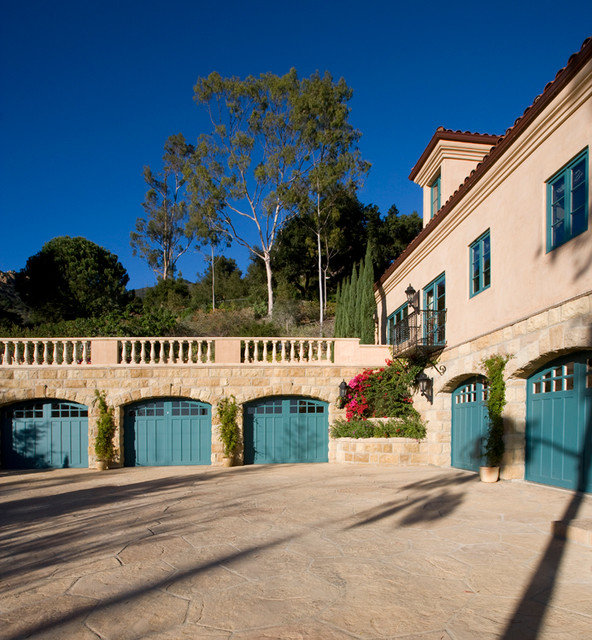 Tuscan Style Home - Mediterranean - Garden Shed and Building - Santa ...