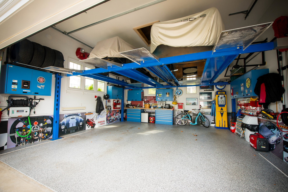 Two Car Garage With Two Lifts - Industrial - Garage - New York - by CMM ...