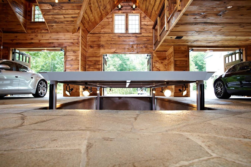Ultimate man cave and sports car showcase - Traditional - Car Porch ...