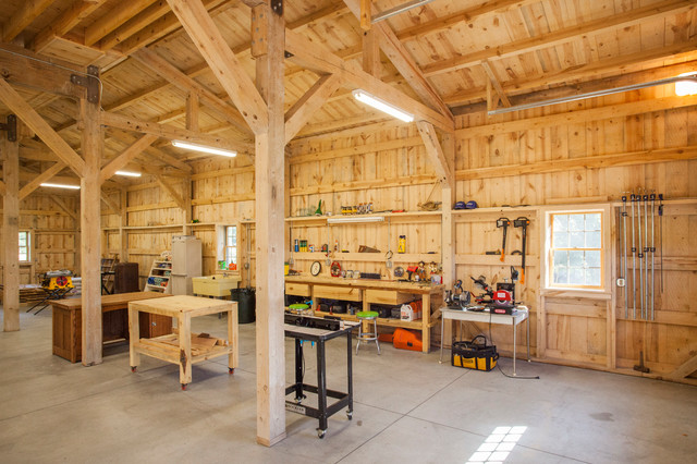 Workshop With Loft Living カントリー 物置・庭小屋 他の地域 Sand Creek Post
