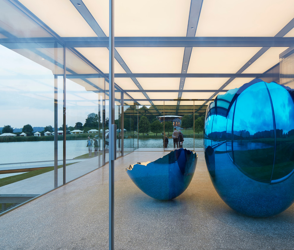 Wormsley Estate Island Pavilion and Bridge - Contemporary - Shed - DC ...