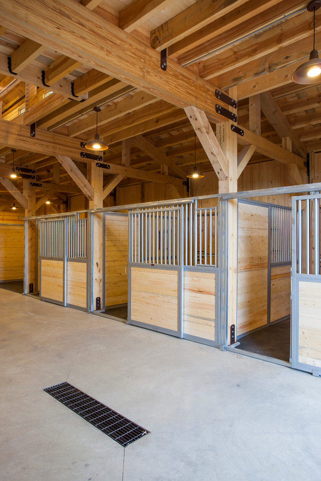 Wyoming Horse Barn - Traditional - Shed - Other - by Sand Creek Post & Beam | Houzz