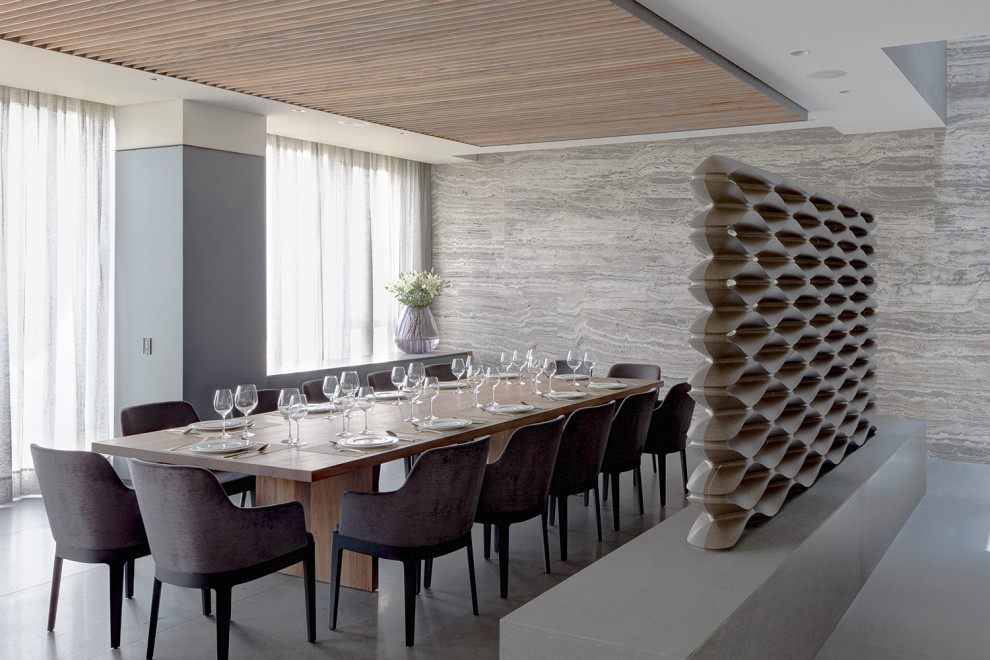 Marble divider for living room interiors | PH A&JC by grupoarquitectura ...