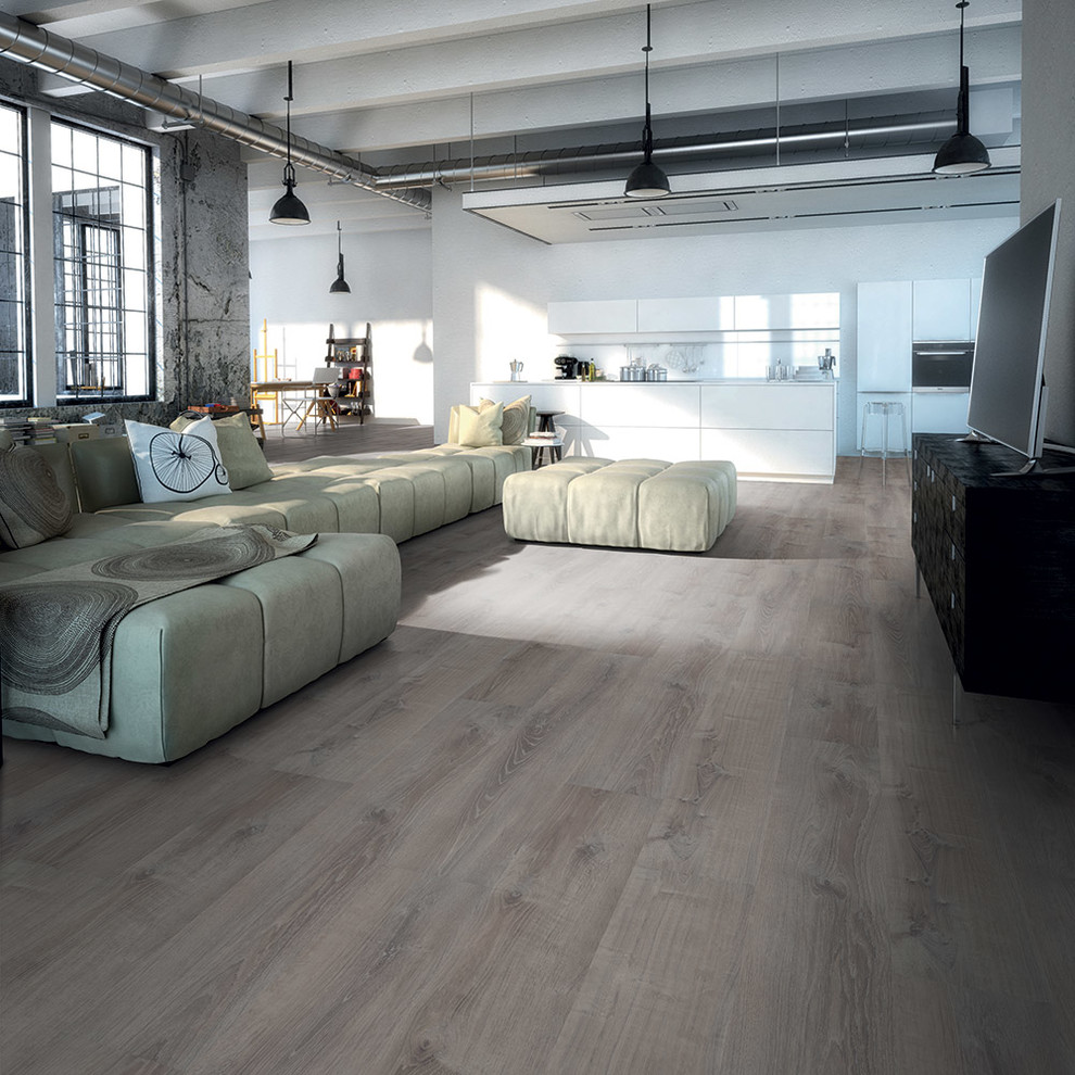 Pavimento effetto legno in vinile a Mira (VE) - Moderne - Salon ...