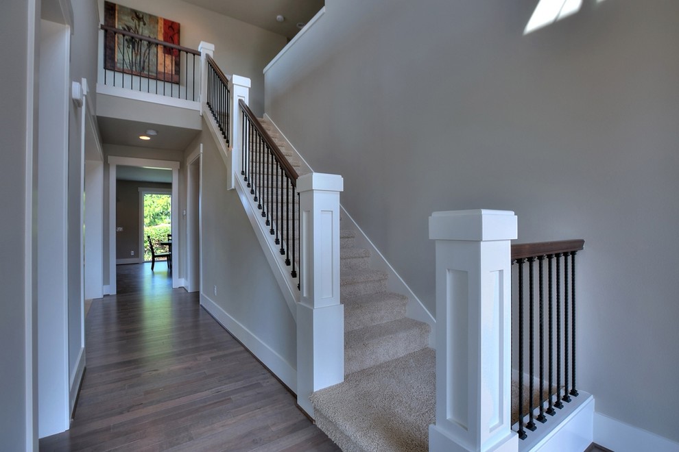 17. Main staircase. The Vancouver Home Design - Traditional - Staircase ...