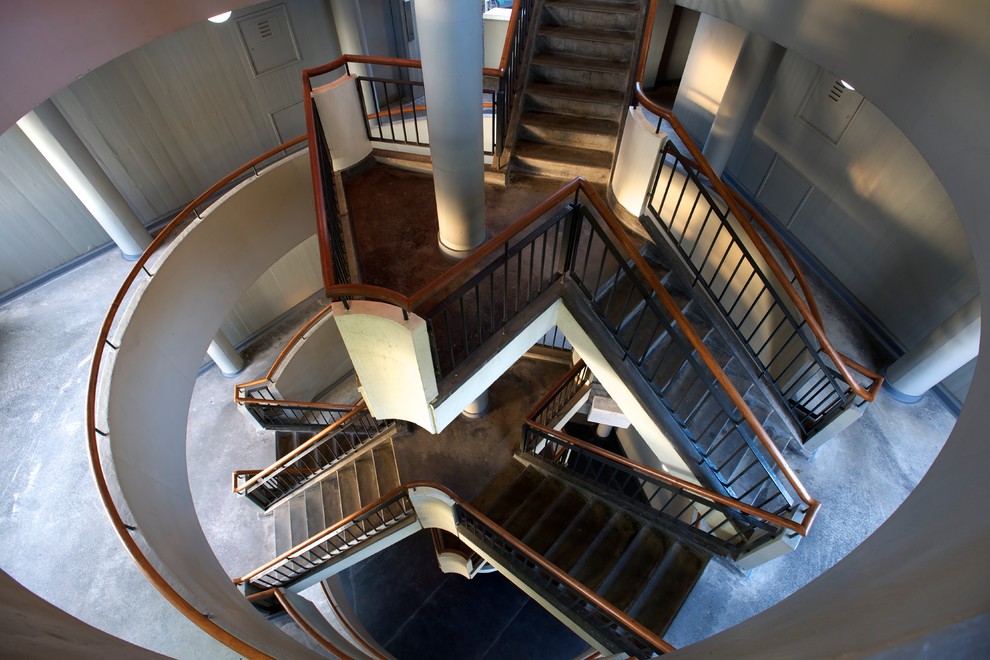 1950s Listed Flat Refurbishment - Midcentury - Staircase - London - by ...