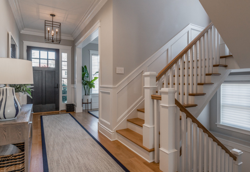 Modern Craftsman Custom Home Entry/Stairway - Entry - DC Metro - by ...