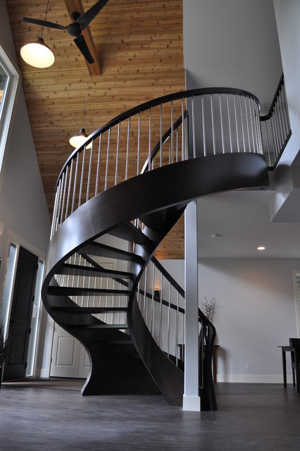 270º Twist - Modern - Staircase - Calgary - by Architech Stairs ...
