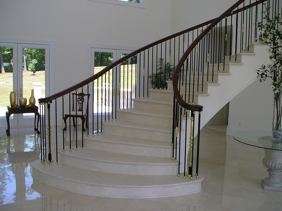 3_Classical Staircase for Elegant-Traditional Home, Alexandria VA 22315 ...