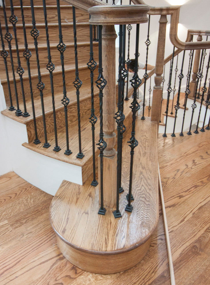 35_Old World Staircase Design with Traditional Balustrade System, Burke ...
