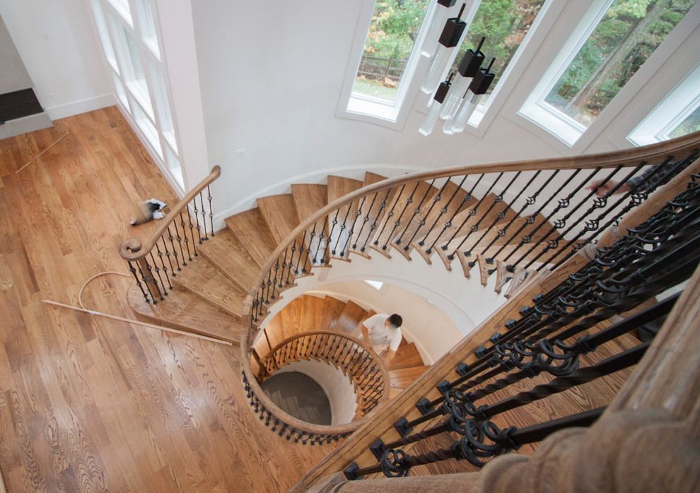35_Old World Staircase Design with Traditional Balustrade System, Burke ...