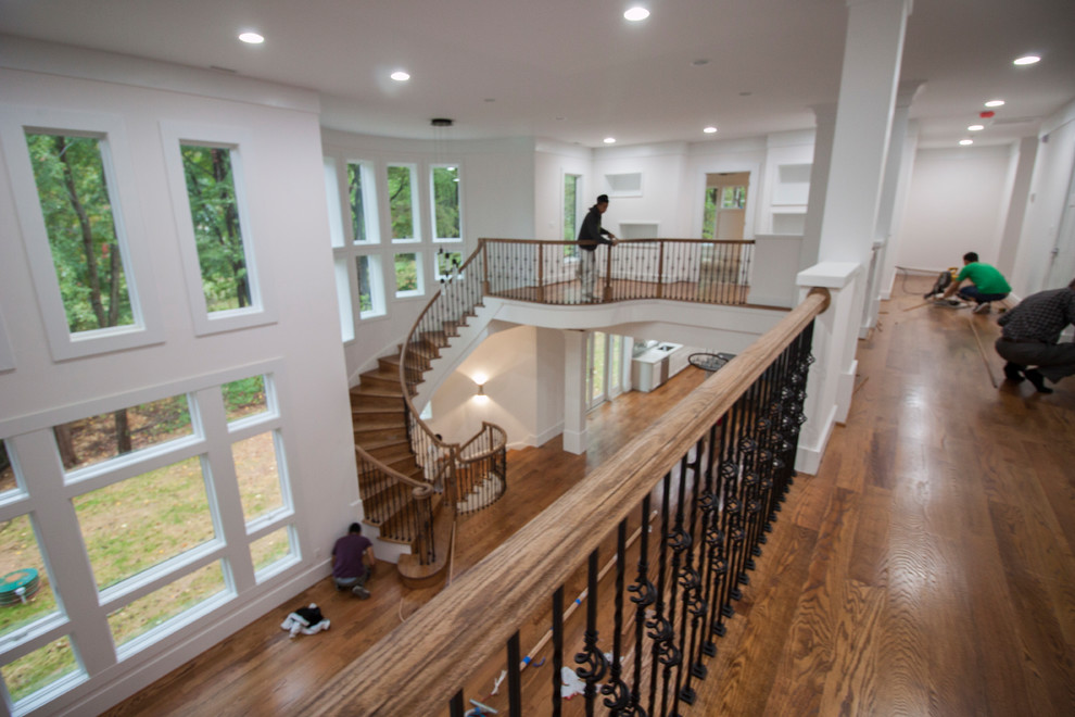 35_Old World Staircase Design with Traditional Balustrade System, Burke ...