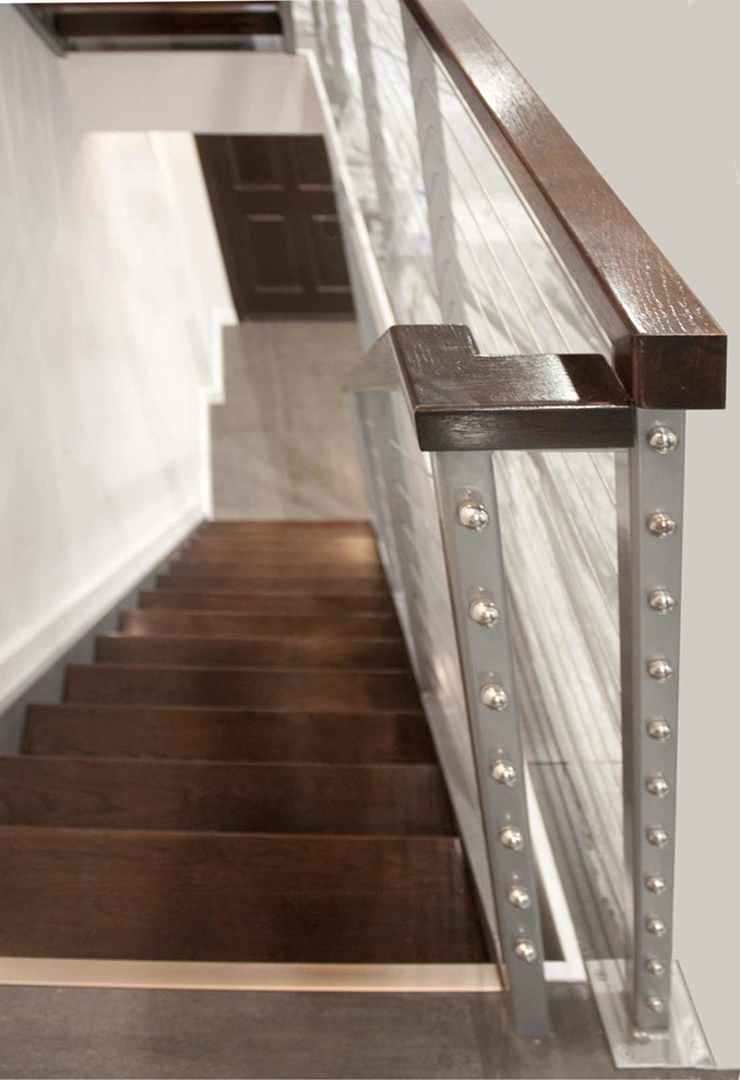 46_Stunning Riser-less Stairs with 4" Solid Oak Treads, Alexandria ...