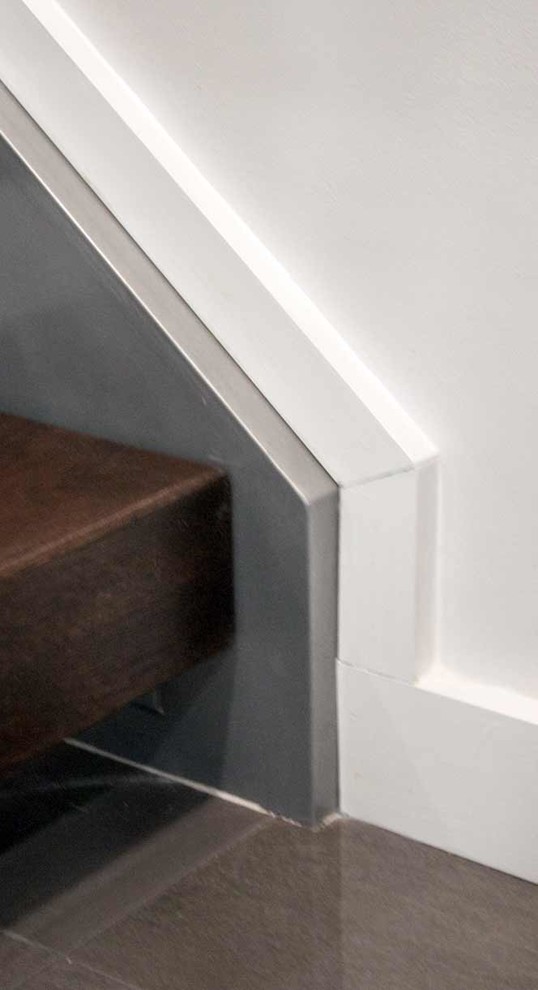 46_Stunning Riser-less Stairs with 4" Solid Oak Treads, Alexandria ...