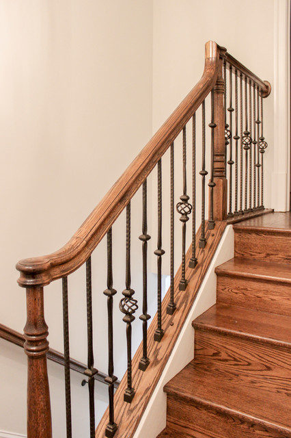 51_Elegant and Welcoming Twin Curved Staircase, Alexandria VA 22060 ...