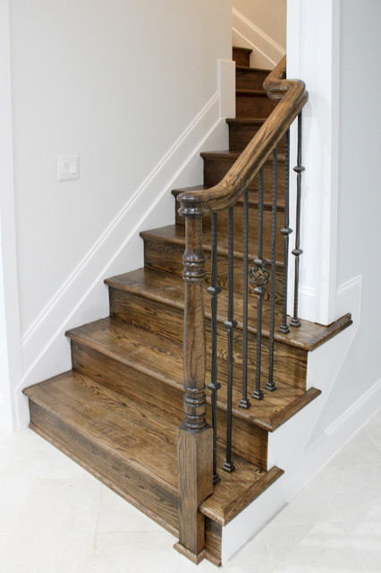 51_Elegant and Welcoming Twin Curved Staircase, Alexandria VA 22060 ...