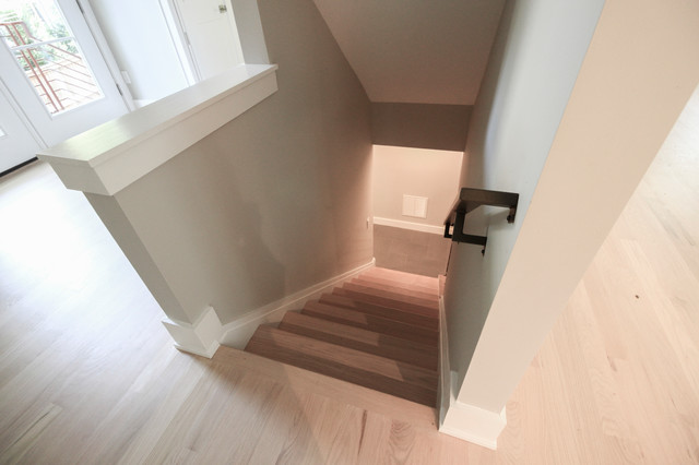 60_Contemporary Oak Staircase with Frame-less Glass Balustrade ...