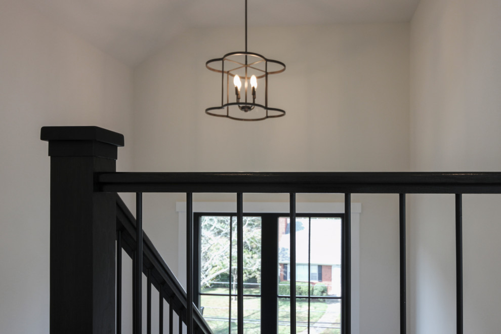 65_Metal-Vertical Balustrade in Contemporary Home, Bethesda MD 20817 ...