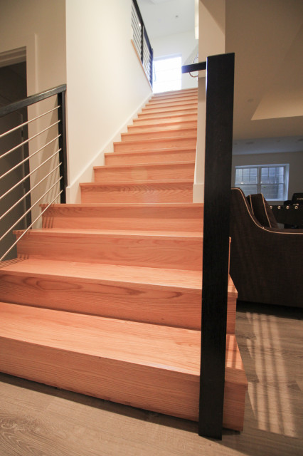 67_Crisp & Elegant Contemporary Stairs + Custom Spiral Stairway ...