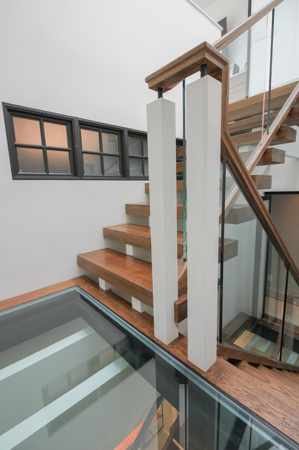 68_Innovative and Ultra-modern Stairs with Glass Landings, Washington ...