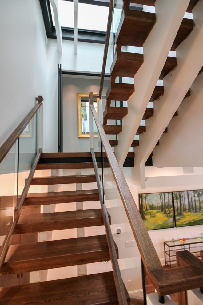 68_Innovative and Ultra-modern Stairs with Glass Landings, Washington ...