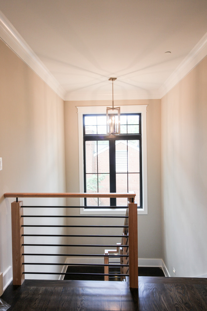 69_Stunning Natural Handrails & Newels + Horizontal Metal Rods ...