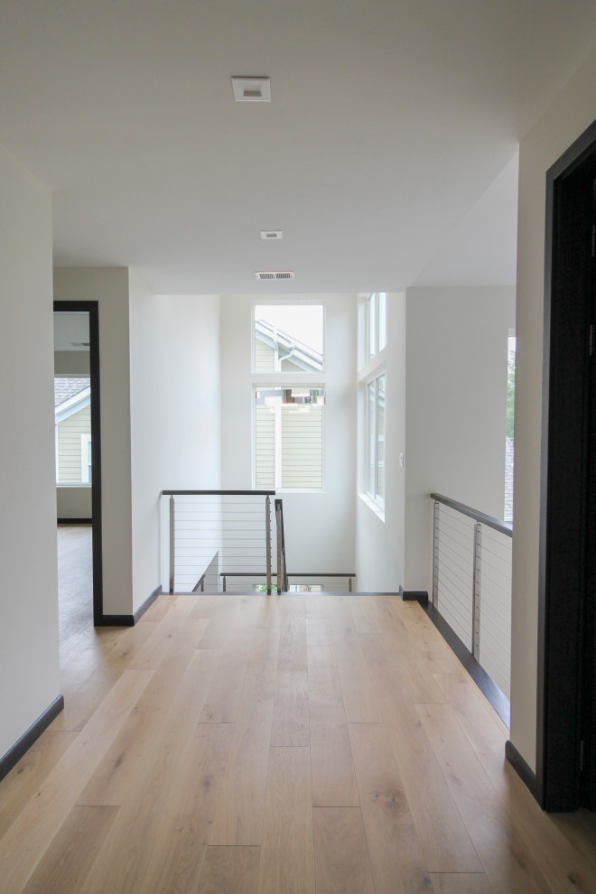 70_Contemporary Stairs With No Risers & Horizontal Railing, Vienna VA ...