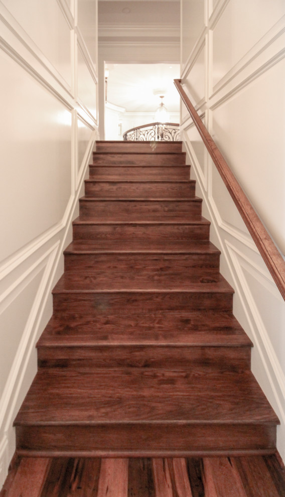 74_Exquisite Circular Stair with Metal Railing Panels, Highland MD ...