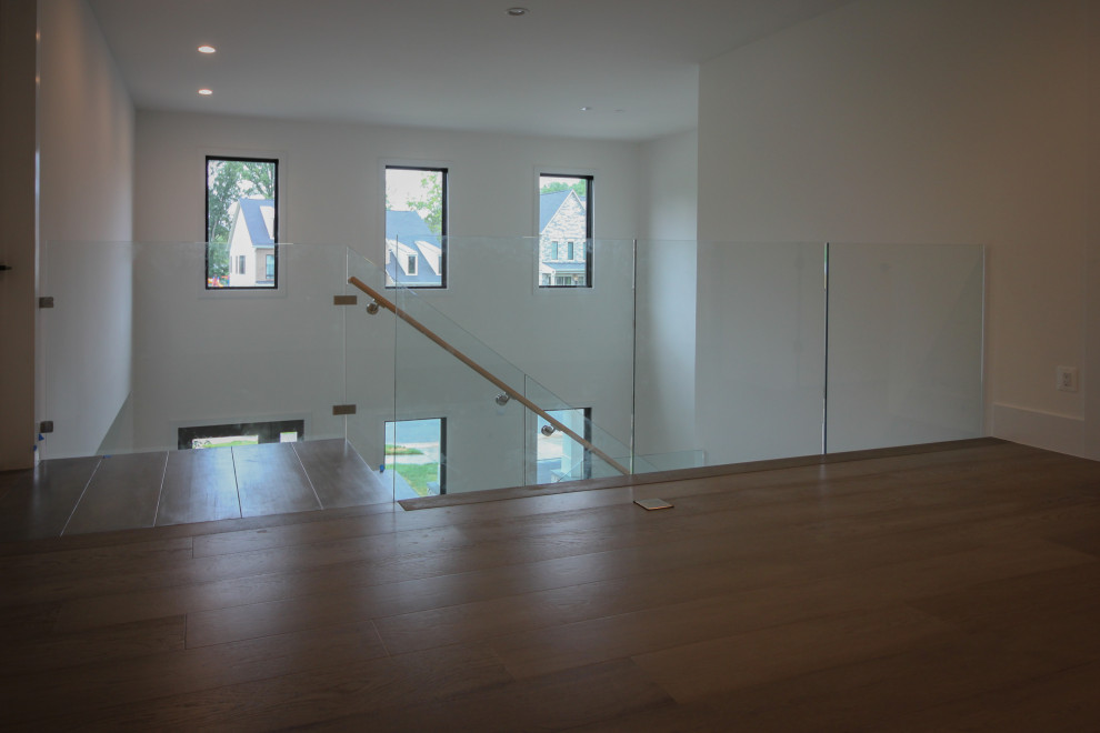 80_Floating Switchback Glass + Mono-beam Staircase, McLean VA 22101 ...