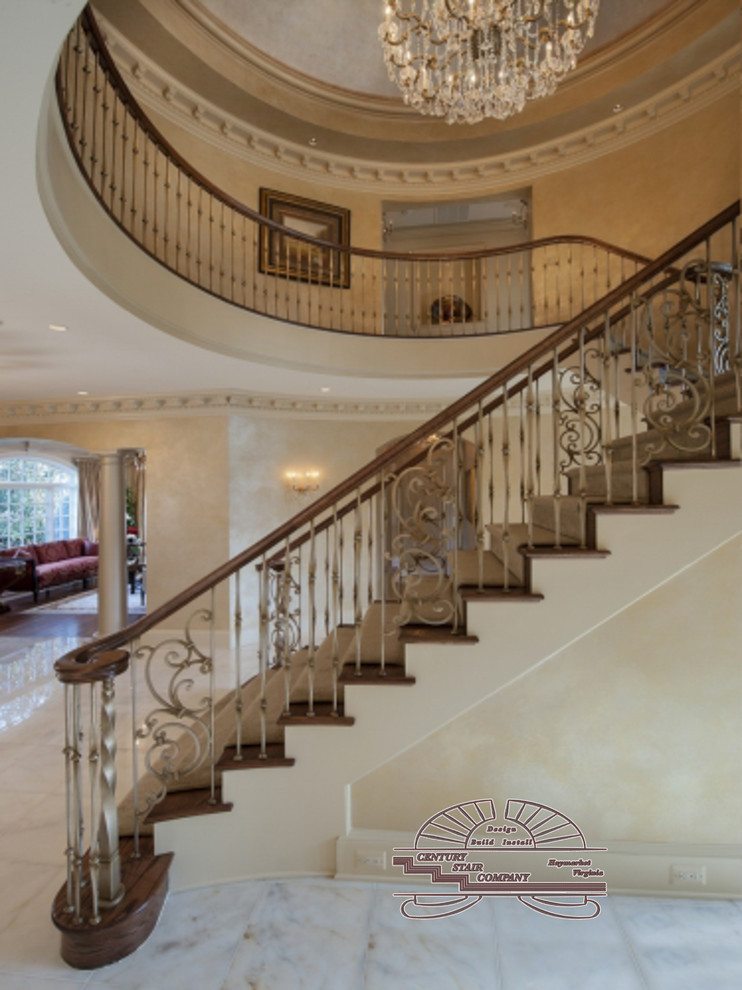 9_Grand Staircase in McLean Residence, McLean, VA 22101 - Traditional ...
