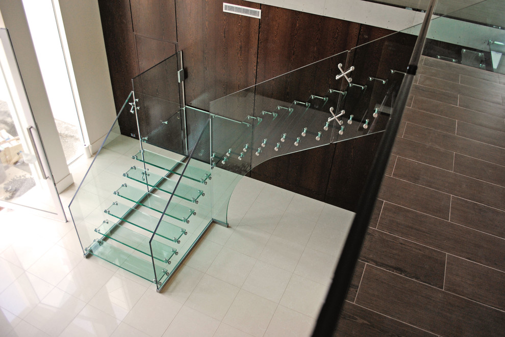 all glass stair in SanFrancisco, California, USA - Modern - Staircase ...