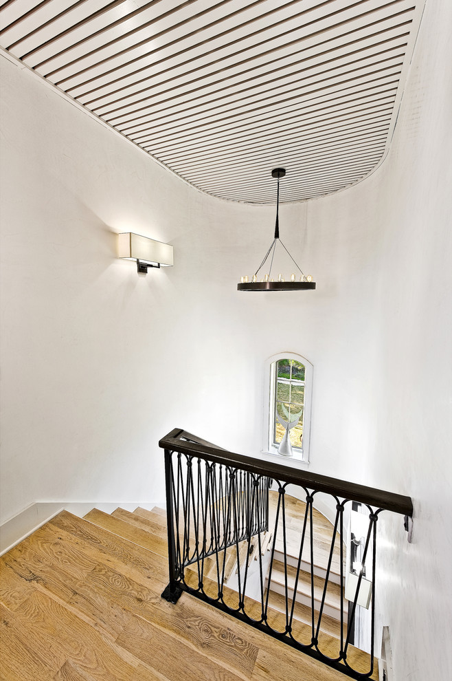 Alys Beach Courtyard House: Inside Out - Mediterranean - Staircase ...