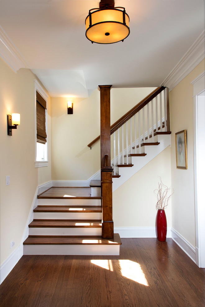 American Four-Square Stair with Square Newel and Balusters ...