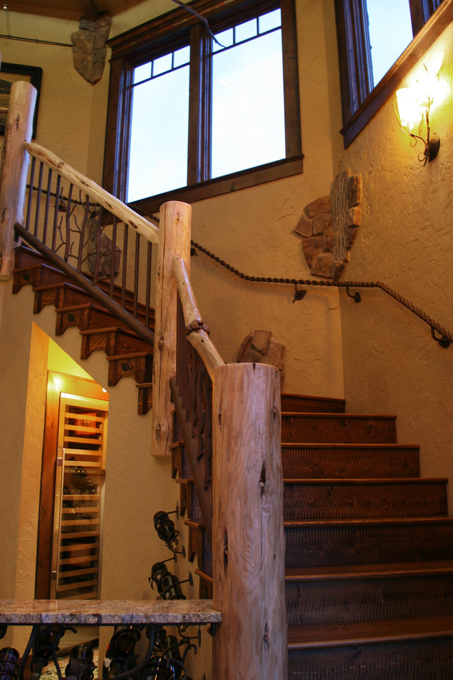 Aspen Creek Lodge - Stairs - Rustic - Staircase - Seattle - by Aspen ...