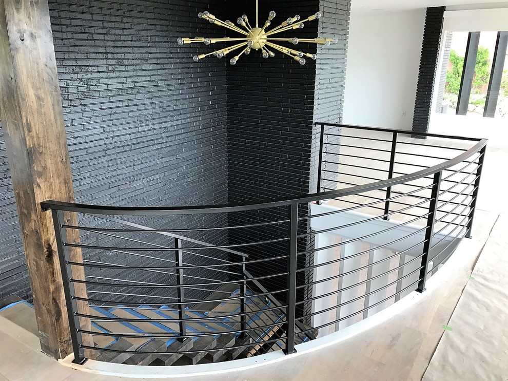 Aspen Metals Interior Metal Railing - Moderne - Escalier - Salt Lake ...