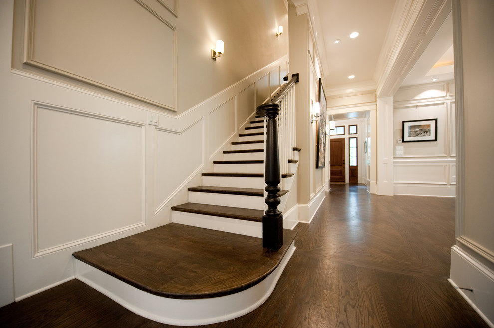 Atlanta, GA - New Neoclassical Home - Transitional - Staircase ...