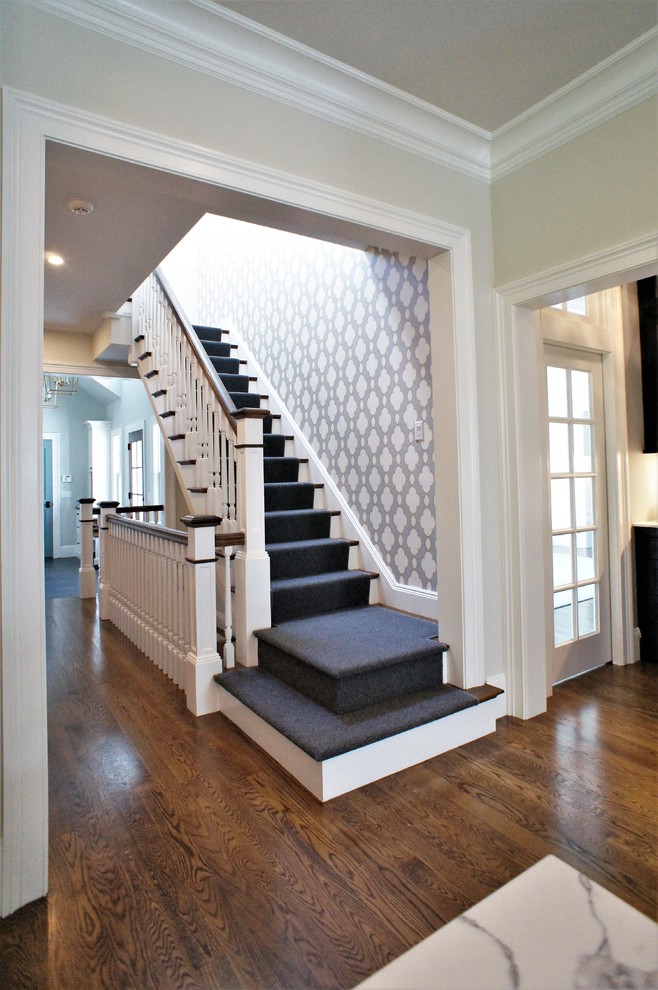 back staircase. - Staircase - Boston - by On The Boards Design | Houzz