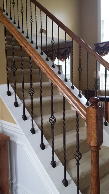 Baluster Replacement 8 - Mediterranean - Staircase - Charlotte - by ...