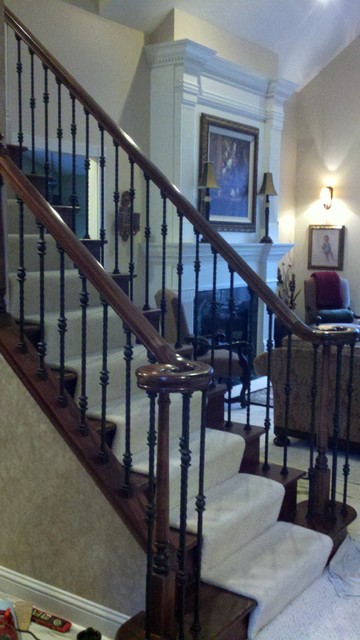 Banister & Baluster Install - Modern - Staircase - Cleveland - by Snake ...