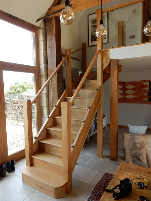 Barn Conversion Staircase - Rustic - Staircase - Wiltshire - by ...